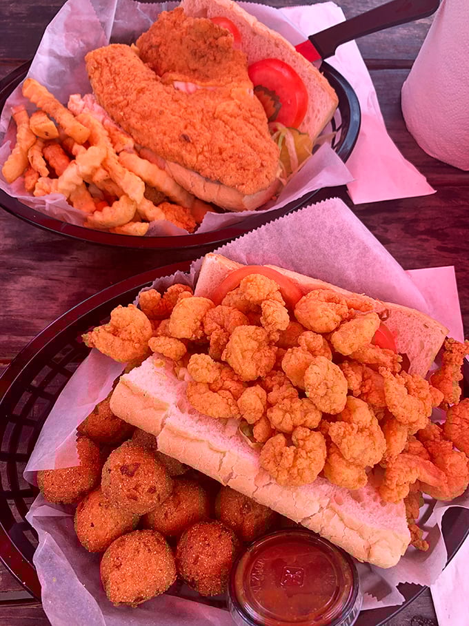 Po' Boys rich in flavor—the only poor thing about them is how sad you'll be when they're gone.