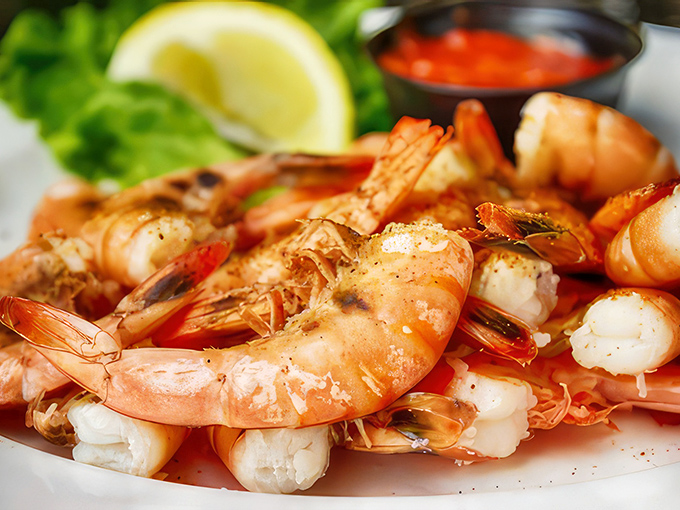 These shrimp aren't just cooked&mdash;they're respected. Plump, perfectly seasoned, and arranged like they're posing for their seafood glamour shot.