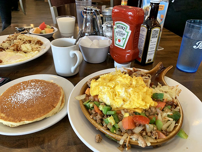 Behold the skillet&mdash;where potatoes, eggs, and vegetables unite in a breakfast symphony that makes ordinary hash browns weep with inadequacy.