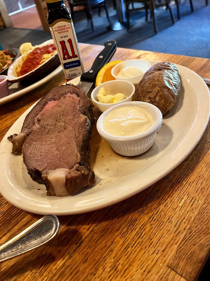 The loaded salad doesn't whisper "healthy choice"&mdash;it practically shouts "flavor fiesta" with those croutons playing backup dancers to that glorious cheddar sauce.