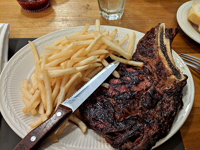 The T-bone steak and fries combo&mdash;proof that sometimes the simplest pleasures are the most profound. No foam or fancy garnish required.