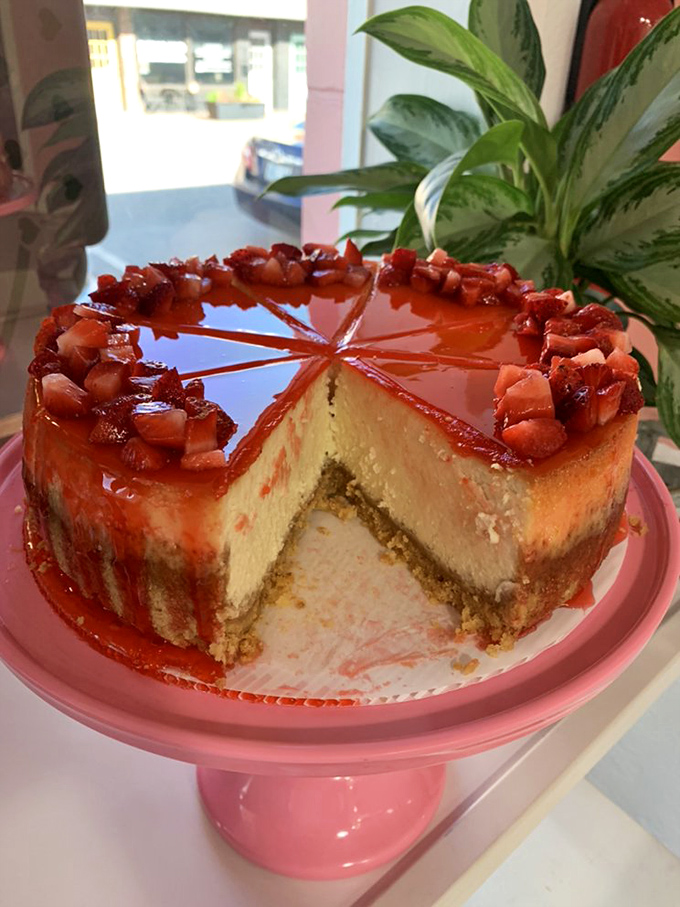 This strawberry masterpiece isn't just a dessert &ndash; it's what summer would look like if it decided to become a cheesecake.