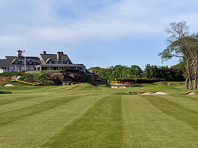 Tedesco Country Club's rolling greens seem to melt into the sky, proving golf courses can be art forms when properly situated.