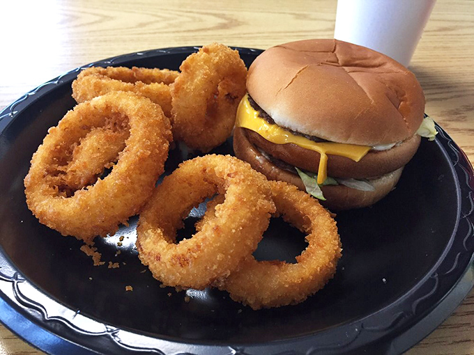 When onion rings look like golden halos and the burger needs no filter, you know you've found food heaven.