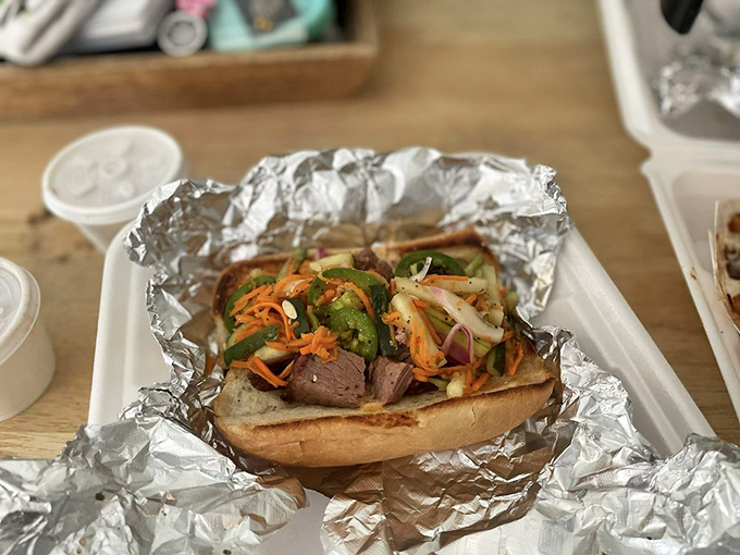 The 1834 sandwich doesn't just feed you&mdash;it tells a story of flavor combinations that somehow make perfect sense despite their unlikely marriage.