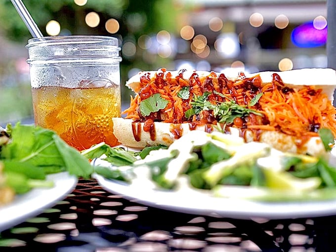 Who needs meat when vegetables can party this hard? This Banh Mi proves plants can be the life of the culinary celebration.