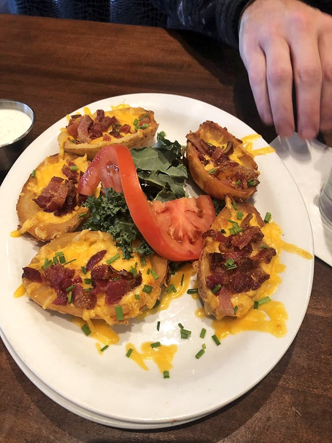 Loaded potato skins that don't skimp on the good stuff&mdash;like that moment when bacon and cheese unite for the greater good.