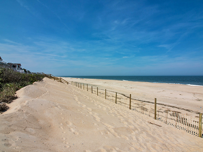 Dewey's pristine shoreline offers that perfect balance of development and nature, like someone designed a beach with both introverts and extroverts in mind.