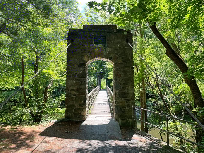 This stone bridge doesn't just connect two pieces of land&mdash;it transports you into a fairy tale that happens to have excellent cell service.