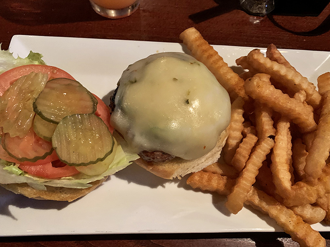The cheeseburger platform everyone can agree on: juicy patty, melty cheese, fresh toppings, and crispy fries that won congressional approval.