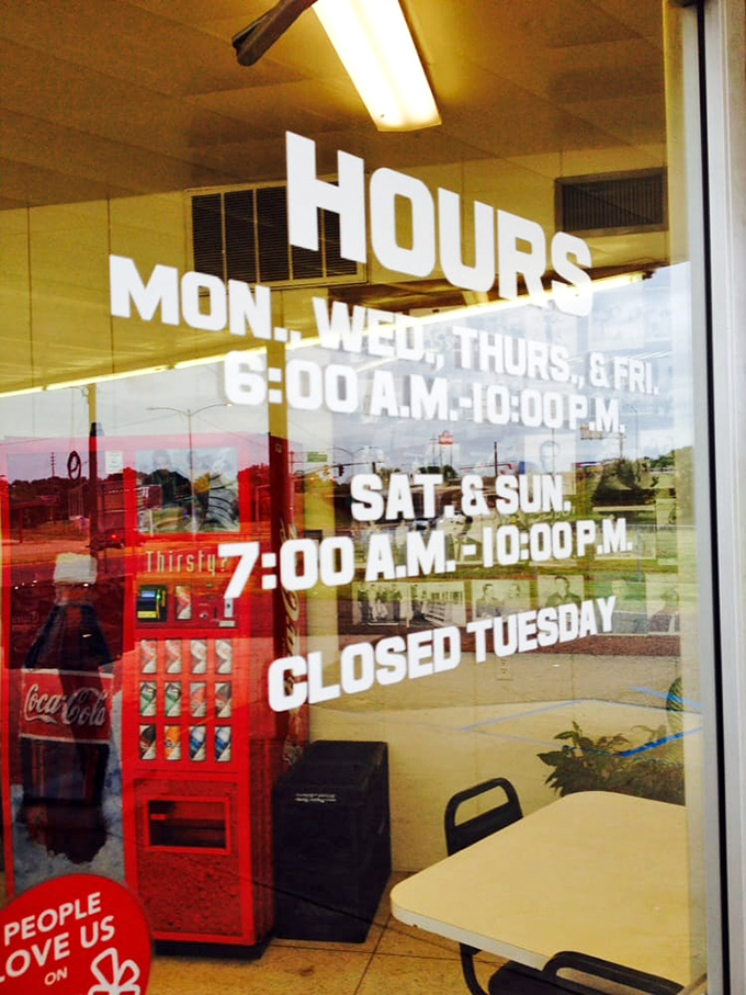 The sacred schedule of donut availability&mdash;commit these hours to memory or risk facing a day without Southern Maid's magic.