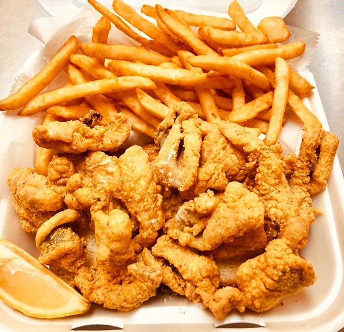 Catfish nuggets: proof that sometimes the best things come in small, irregularly shaped packages dusted with seasoning that'll make your taste buds dance.