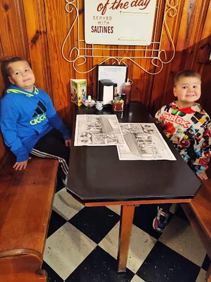 Teaching the next generation the sacred ritual of the chocolate shop visit &ndash; these kids already know what truly matters in life.