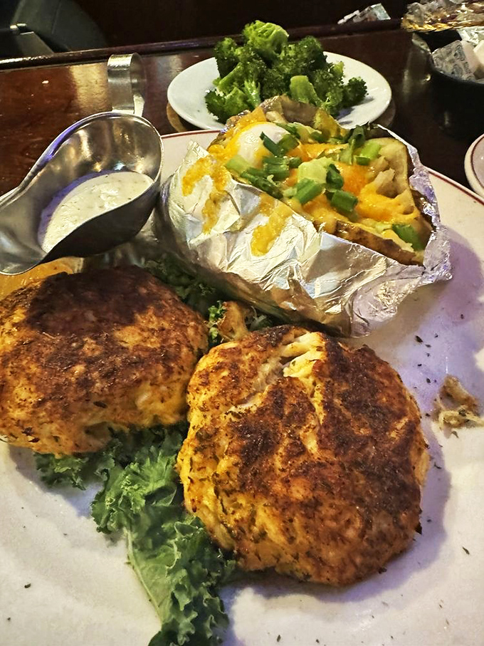 These aren't just crab cakes&mdash;they're golden discs of Chesapeake Bay tradition, where the binding ingredients know their place: barely present and respectful.