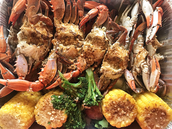 A seafood platter that makes social distancing impossible&mdash;these crabs, corn, and broccoli are having the party your taste buds have been waiting for.