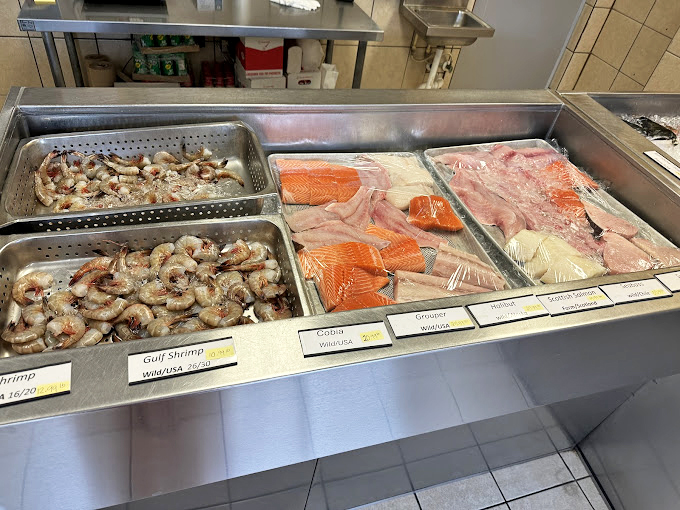 The seafood display case&mdash;where your dinner was swimming yesterday and where your food dreams begin today.