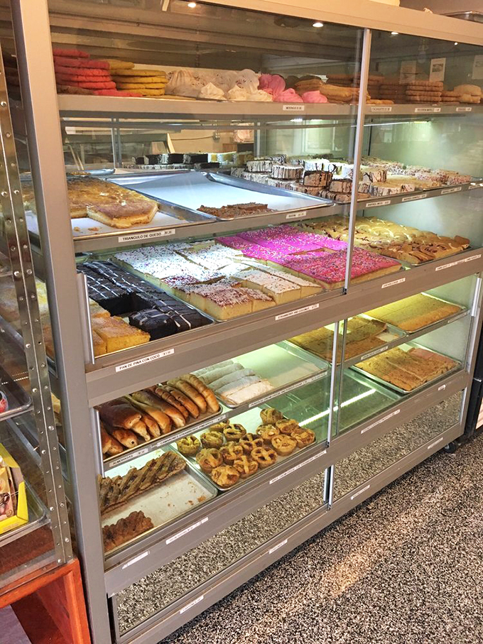 Layer upon layer of sweet temptation. This display case should come with a warning: "May cause spontaneous happiness."