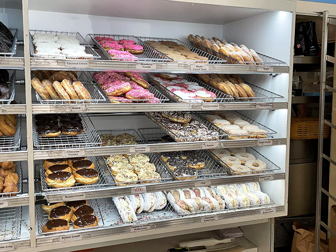 The display case at Neil's: where diet resolutions go to die and memories are born. Worth every delicious calorie.