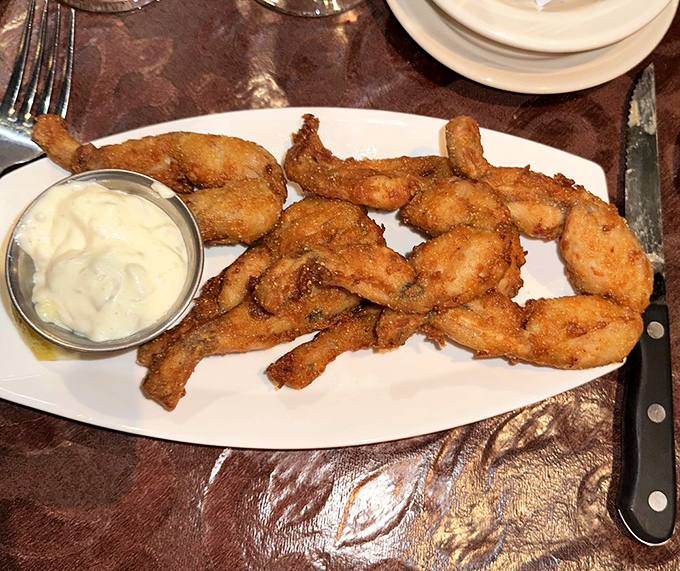 Frog legs that could make even the skeptics leap with joy - crispy, tender and not at all what you'd expect in the Midwest.
