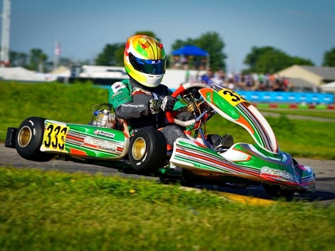 This isn't just a go-kart—it's a ground-hugging rocket that transforms ordinary mortals into racing legends for about 15 glorious minutes.