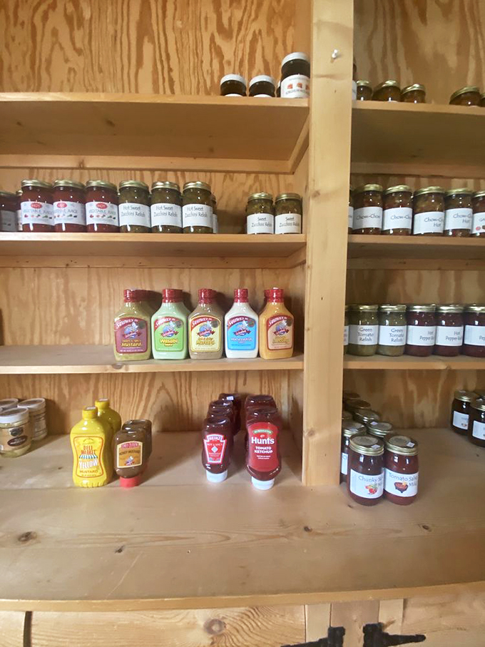 A condiment collection that would make any sandwich weep with gratitude. These aren't just jams&mdash;they're spreadable memories.