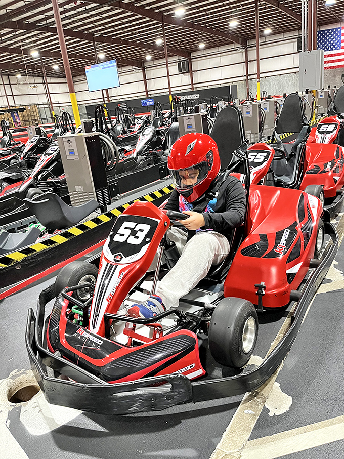 Future NASCAR champions in training! These kids are learning early that the fast lane isn't just a metaphor for life choices.