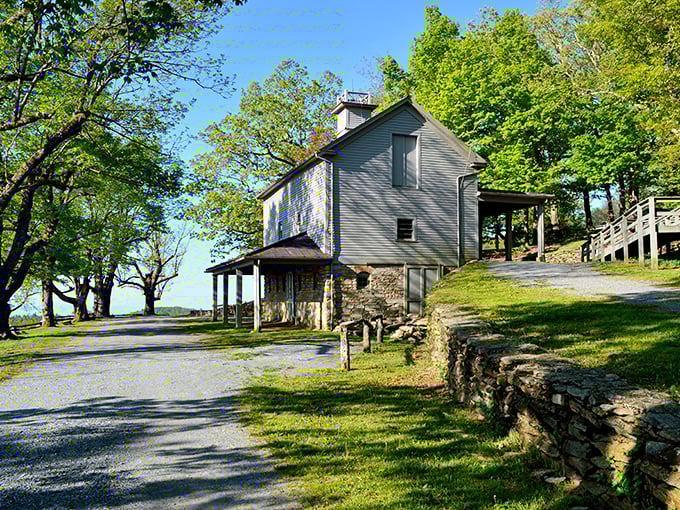This historic mountain home stands as a testament to when architecture complemented nature rather than competing with it.