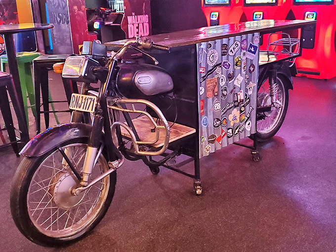 The chalkboard beer menu speaks volumes about Dive Bar's craft commitment, featuring local North Carolina breweries alongside carefully selected favorites.