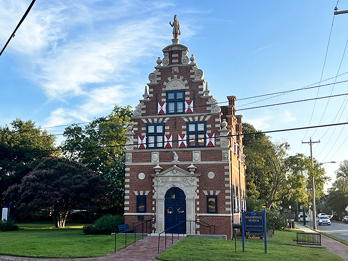 The Zwaanendael Museum's distinctive Dutch-inspired architecture pays homage to Lewes' European roots, looking like Amsterdam decided to vacation on the Delaware coast.