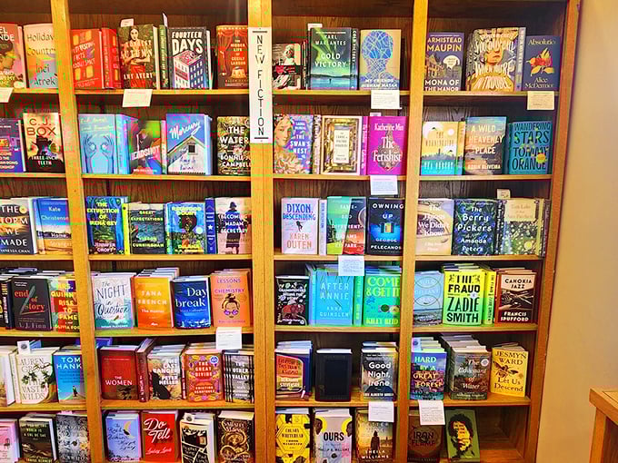 The new fiction display&mdash;a colorful betting table where readers gamble their weekend hours on unknown worlds and fresh voices.