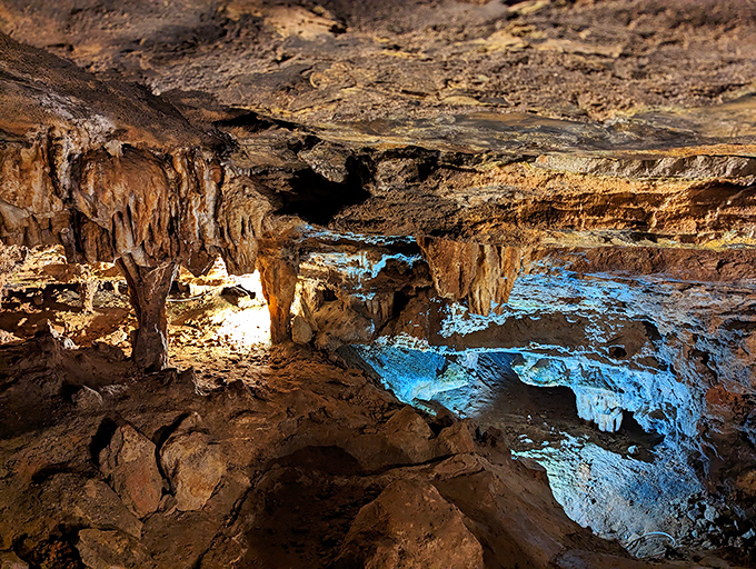 Onyx Cave glows like nature's own mood lighting. Underground Arkansas proves just as magical as what's above.