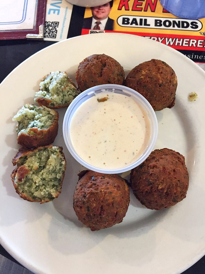 These golden-brown spheres of joy prove that anything can be improved by being rolled into a ball and fried to crispy perfection.