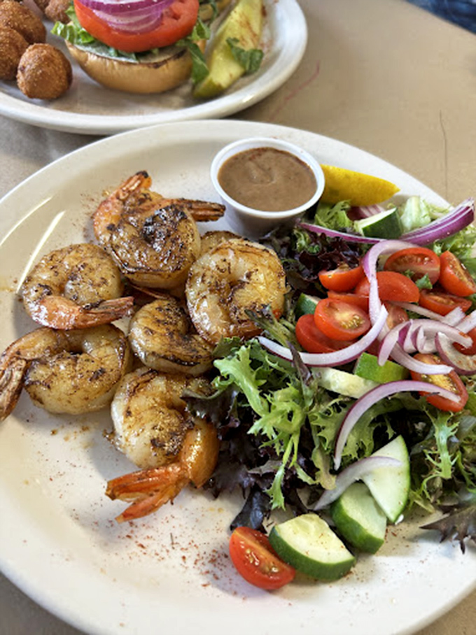 These grilled shrimp aren't just seafood&mdash;they're little ocean ambassadors, perfectly bronzed and ready for their diplomatic mission to your taste buds.