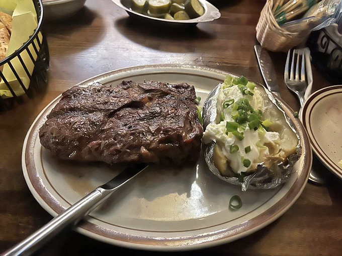 When your steak arrives with a knife already plunged into it, that's not aggression&mdash;that's confidence in what you're about to experience.