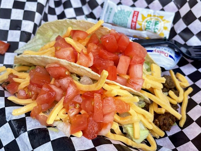 Another fish sandwich angle revealing the architectural marvel of proper sandwich construction—each layer visible like delicious geological strata of flavor.