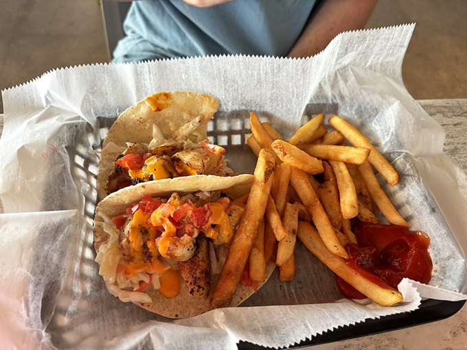 These tacos aren't just filled with seafood&mdash;they're filled with possibility. And possibly the reason you'll extend your Florida vacation.