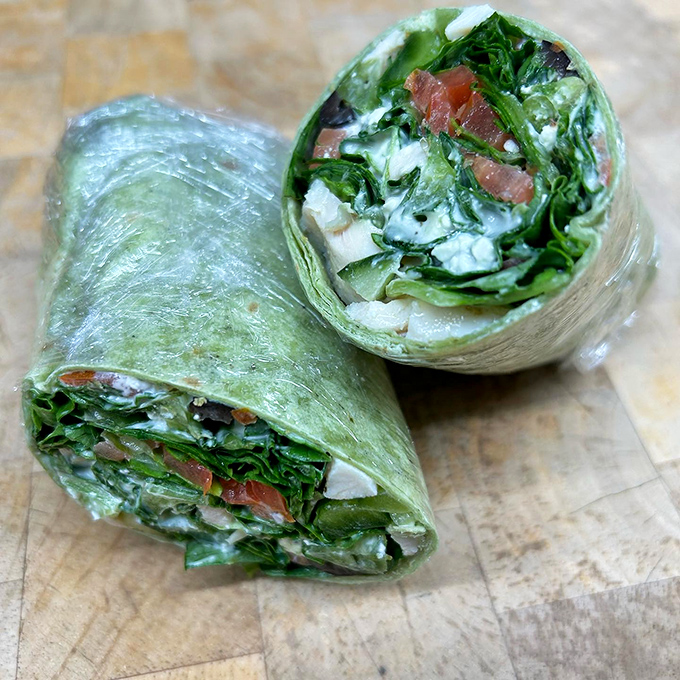 A green wrap that makes eating vegetables feel less like virtue and more like indulgence. Mother Nature's high-five in portable form.