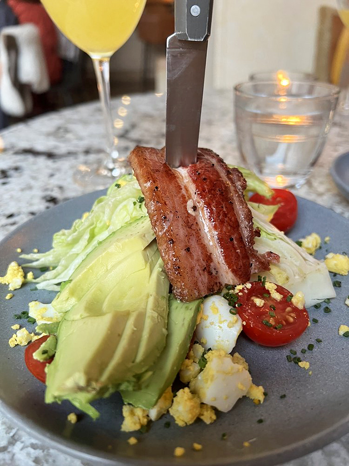 The wedge salad&mdash;where bacon doesn't just make a cameo appearance but takes center stage like the headliner it deserves to be.
