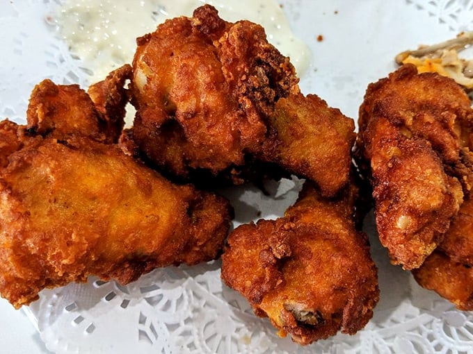 Fried chicken that makes you want to write poetry. These golden-brown beauties have the kind of crunch that deserves its own sound effect.