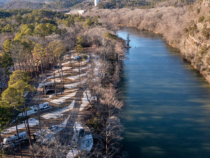 Broken Bow's pristine waters wind through pine forests, creating nature's perfect playground for kayakers and daydreamers alike.