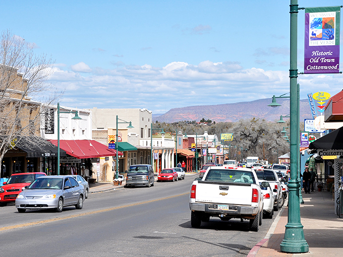 Cottonwood: Historic storefronts line a Main Street where wine tasting rooms and farm-to-table restaurants have breathed new life into old brick.