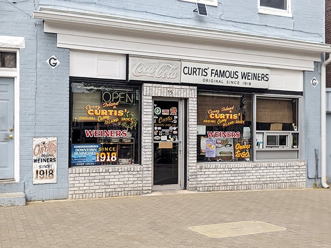 Curtis' Famous Weiners' vintage storefront looks like it should be in a museum, but thankfully it's still serving up delicious history instead.