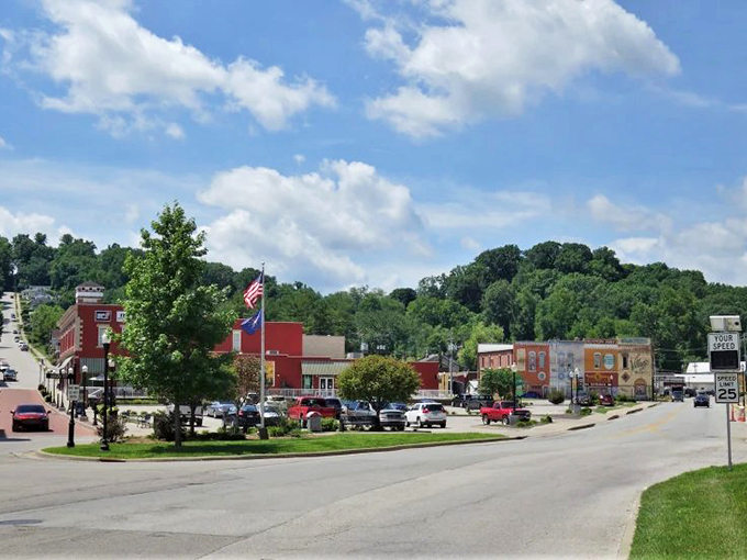 French Lick: A downtown that balances historic charm with modern amenities, like finding your grandmother suddenly knows how to use TikTok.