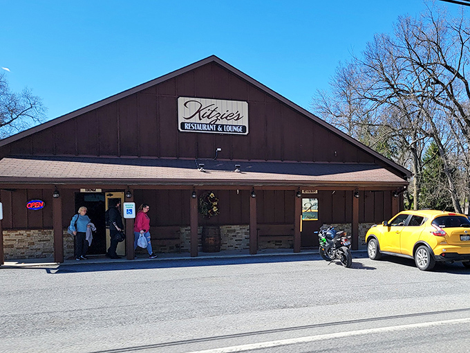 Kitzie's rustic wooden exterior might not scream "seafood," but locals know this unassuming spot hides oceanic treasures.