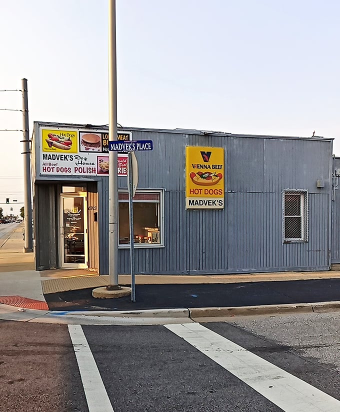 Madvek's utilitarian exterior says everything about their priorities &ndash; all the creativity goes into the dogs, not fancy architecture.