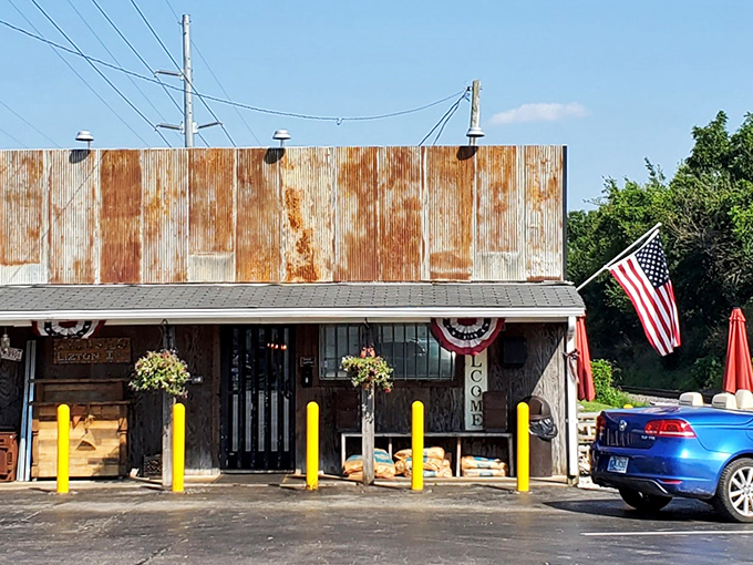 Rusted Silo embraces its weathered metal exterior like a badge of honor. Rustic outside, flavor explosion inside.