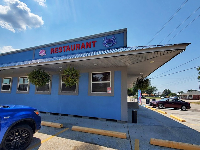 Today's Ketch's cheerful blue exterior is like a warm Southern greeting before the seafood steals the show.