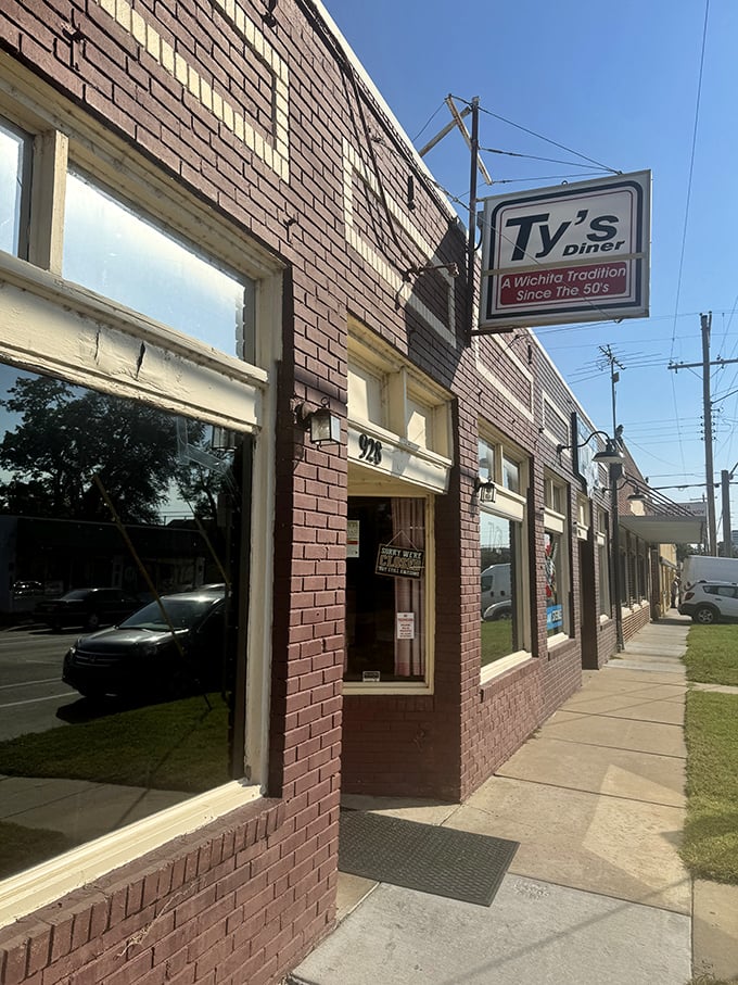 Ty's brick storefront practically whispers, "We've been making perfect burgers while trends came and went."
