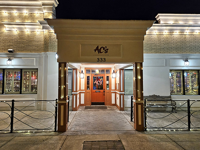 When AC's lights up at night, it's a signal that perfectly seared New York strips are ready for their close-up.