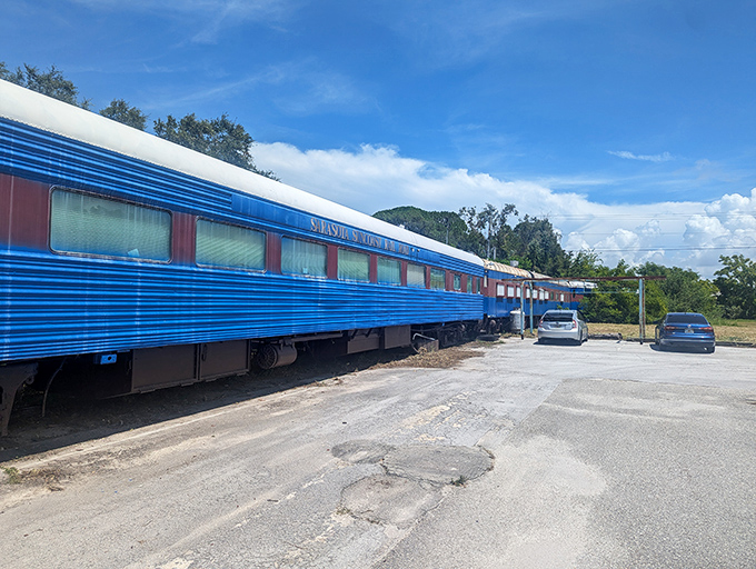 These gleaming vintage train cars prove that sometimes the journey and the destination can be equally satisfying.

